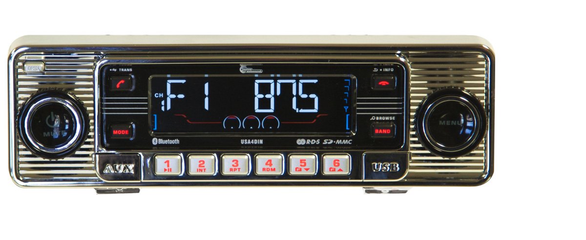 Custom AutoSound® 4-Din Radios | Chrome Face | Classic AutoSound